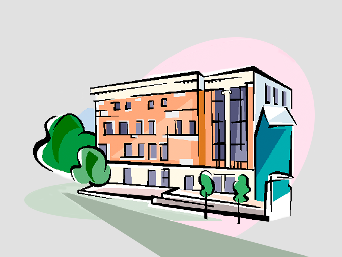 Diseño De Edificio Escolar Simple